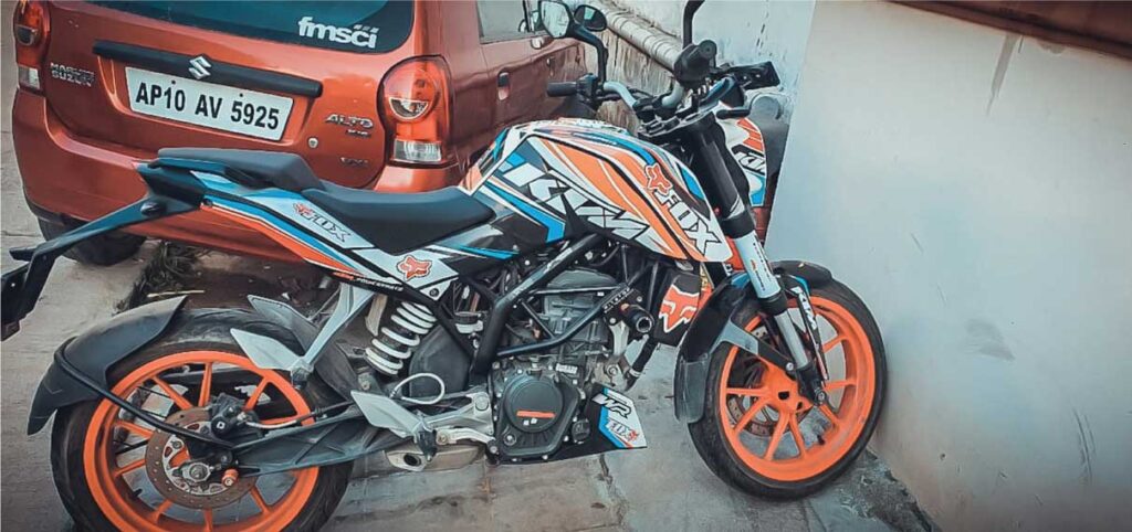KTM Duke Fox Design 125-200-390 (BS4-BS6) [Full Body Wrap / Decal ...