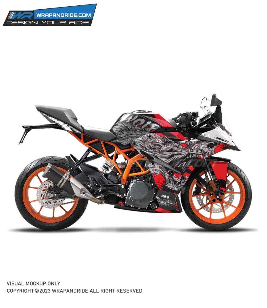 KTM Rc Wolf Edition 125-200-390 (BS4-BS6) [Full Body Wrap / Decal ...