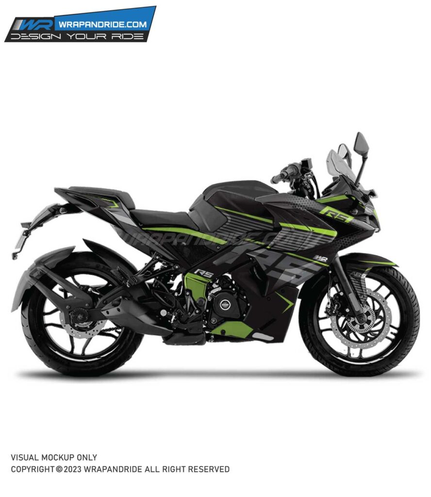 Pulsar RS 200 Halftone Design [Full Body Edge To Edge Wrap / Decal ...