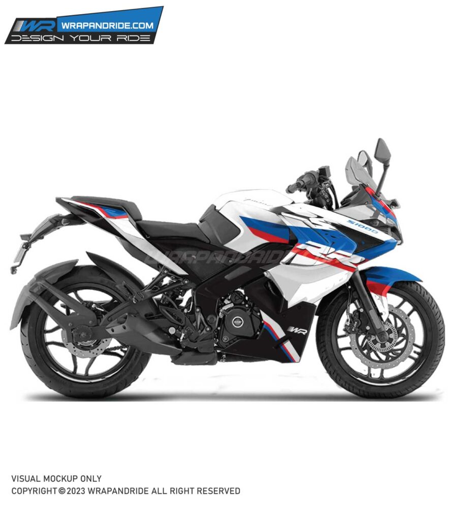 Pulsar RS 200 S1000RR Based Design [Full Body Edge To Edge Wrap / Decal ...