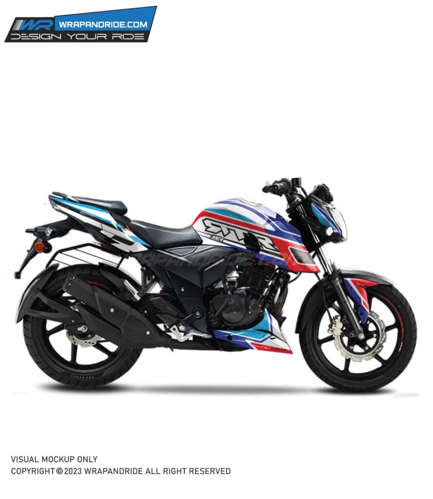 TVS Apache RTR BMW Based Design 160/200 4V [Full Body Edge To Edge Wrap ...