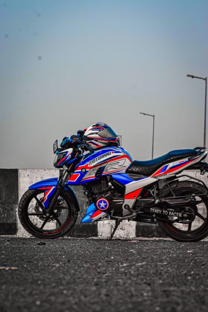TVS Apache RTR Motorrad Design 160/200 4V [Full Body Edge To Edge Wrap ...