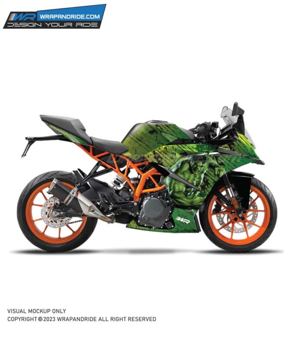 KTM Rc Hulk Edition 125-200-390 (BS4-BS6) [Full Body Wrap / Decal ...