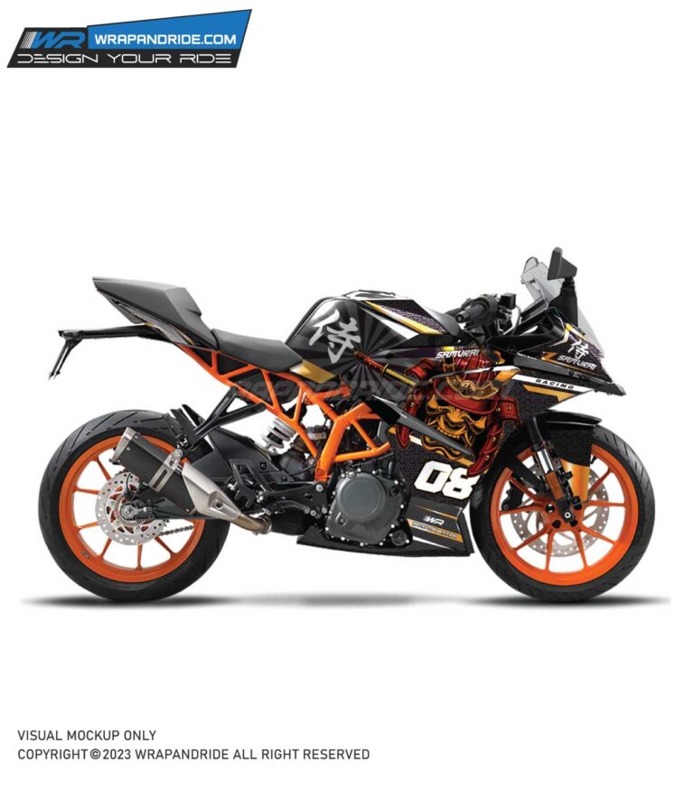 KTM Rc Samurai Edition 125-200-390 (BS4-BS6) [Full Body Wrap / Decal ...