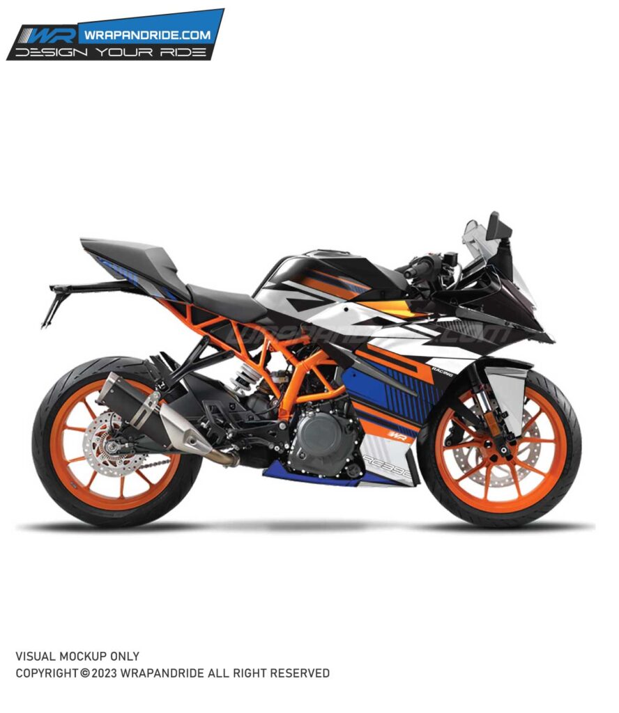 KTM Rc Racing Blue Edition 125-200-390 (BS4-BS6) [Full Body Wrap ...