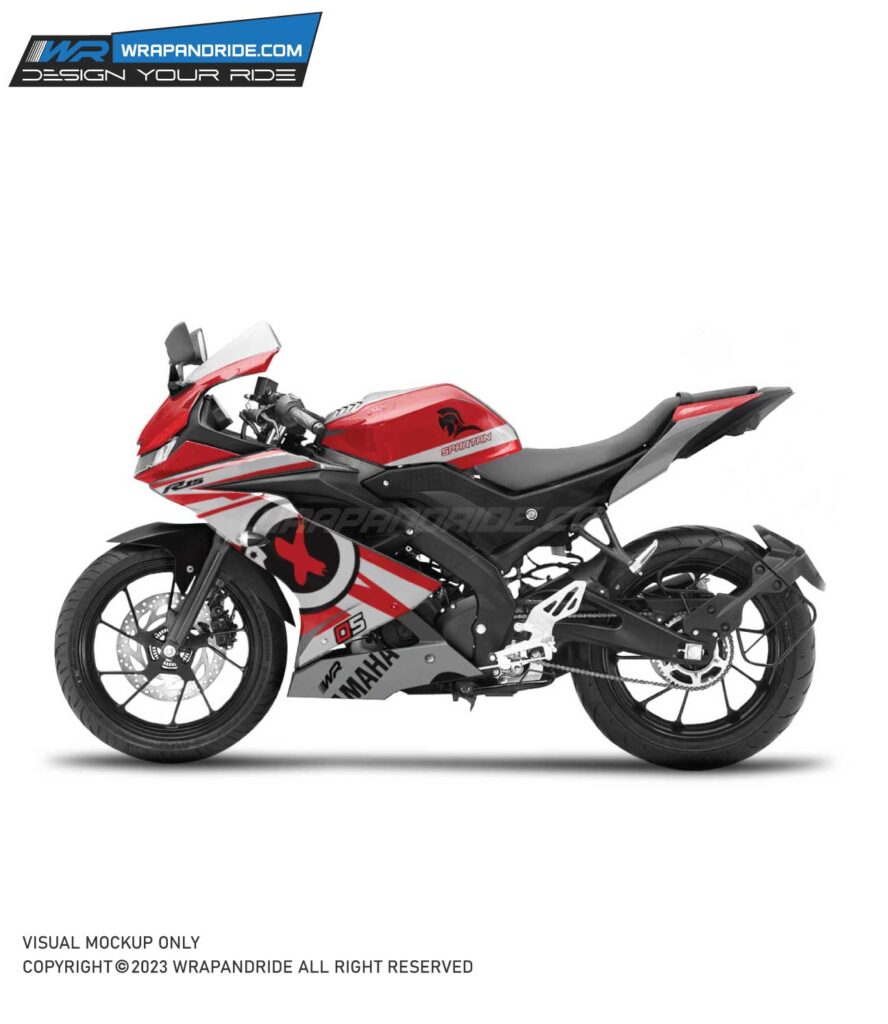 Yamaha V3 Spartan Design [Full Body Edge To Edge Wrap / Decal / Sticker ...