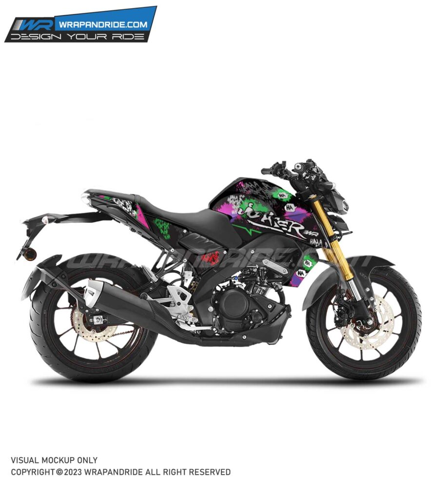 Yamaha MT 15 Joker Design [Full Body Edge To Edge Wrap / Decal ...