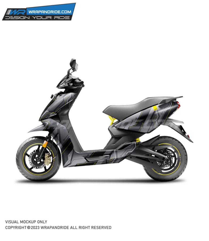Ather 450x Cyber Design [Full Body Edge To Edge Wrap / Decal / Sticker ...
