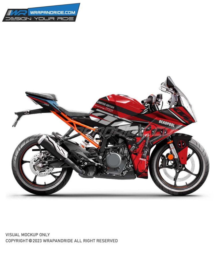 KTM Rc Deadpool Edition 125-200-390 [Full Body Wrap / Decal / Sticker ...