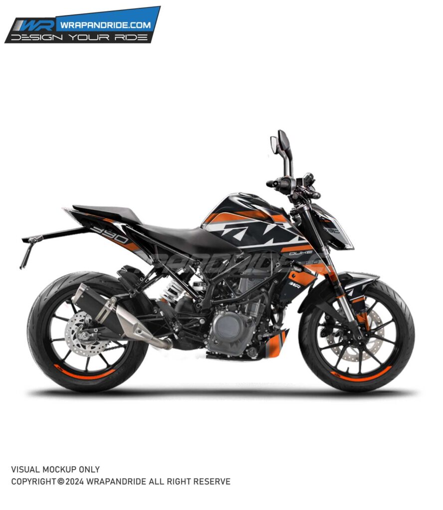 KTM Duke Omen Design 125-200-250-390 (BS4-BS6) [Full Body Wrap / Decal ...