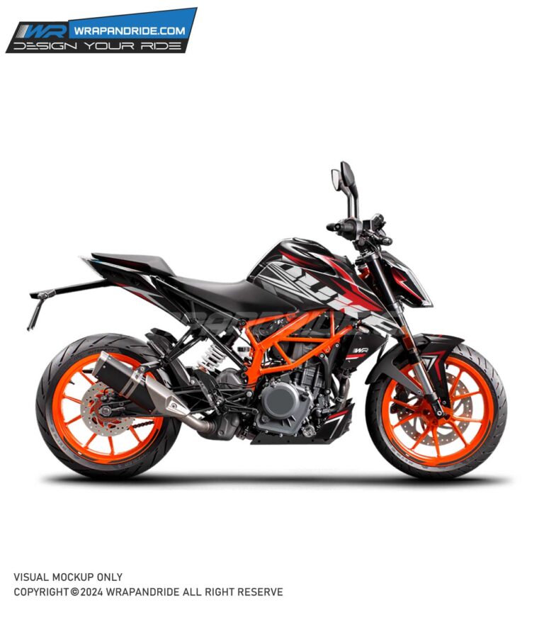 KTM Duke Rtech Design 125-200-250-390 (BS4-BS6) [Full Body Wrap / Decal ...