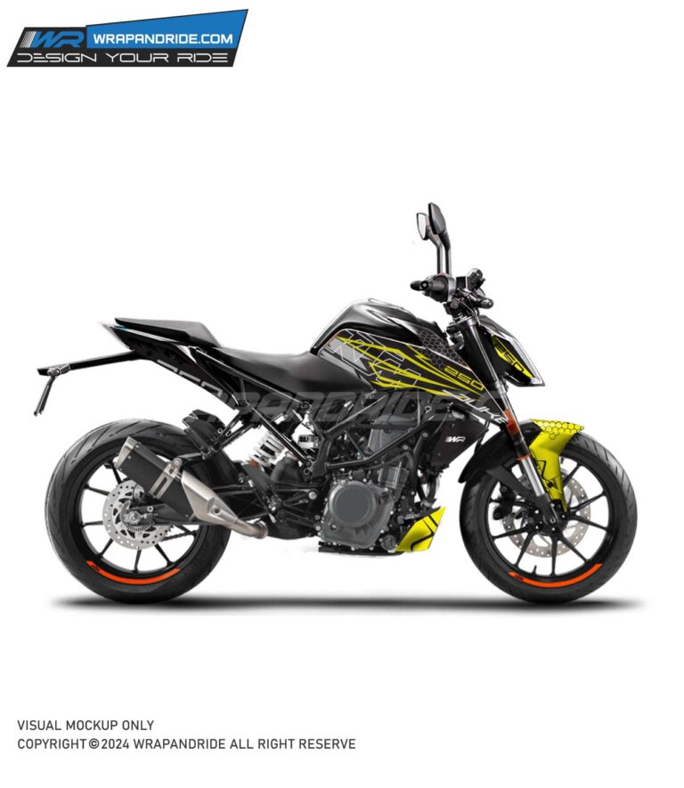 KTM Duke Lightning Design 125-200-250-390 (BS4-BS6) [Full Body Wrap ...